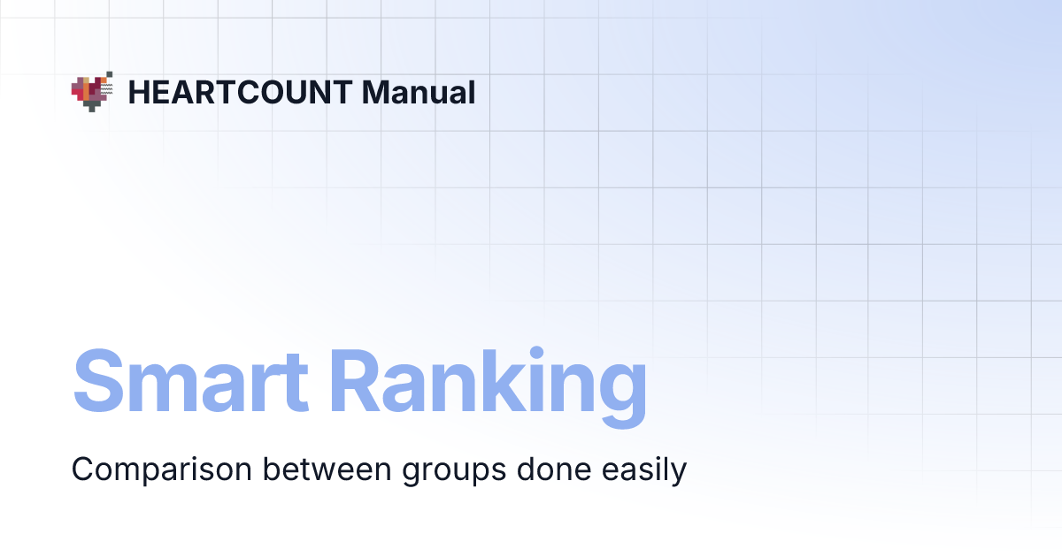 Smart Ranking | HEARTCOUNT Manual