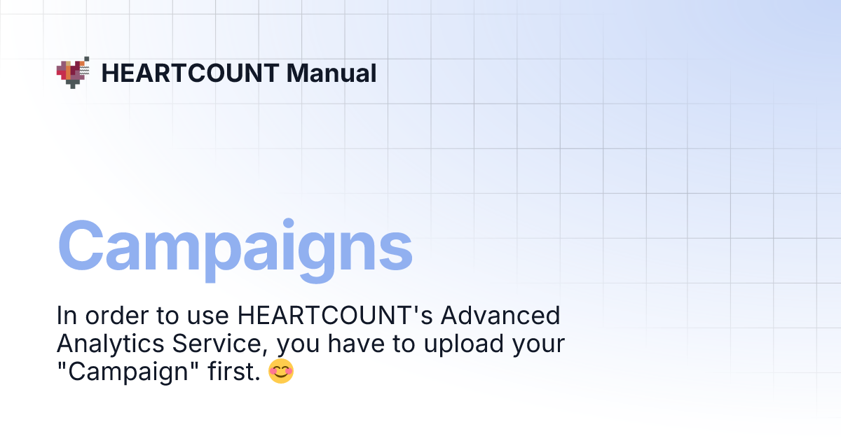 Campaigns | HEARTCOUNT Manual